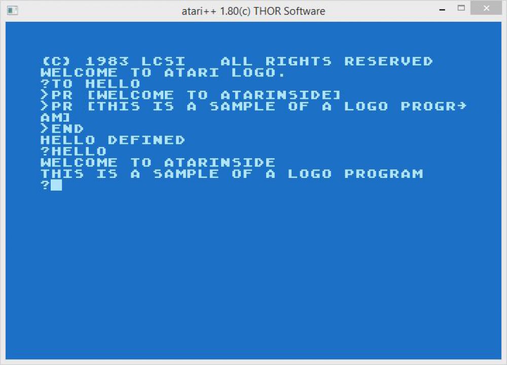 Atari LOGO - Atarinside