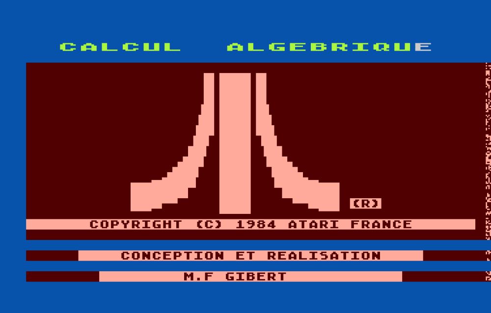 Calcul Algébrique - Atarinside