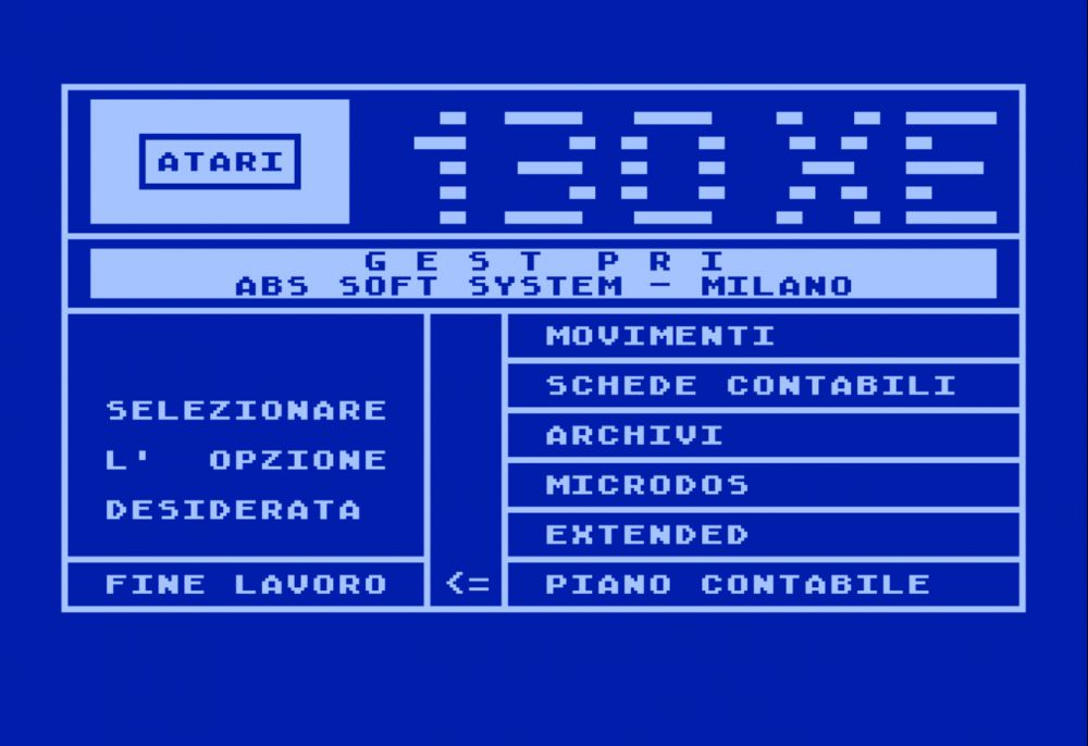 GEST - PRI - ABS Soft System per Atari computer system - Atarinside