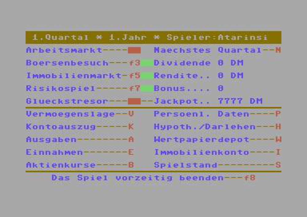 Karriere "Green cover" for Commodore 64 - Atarinside